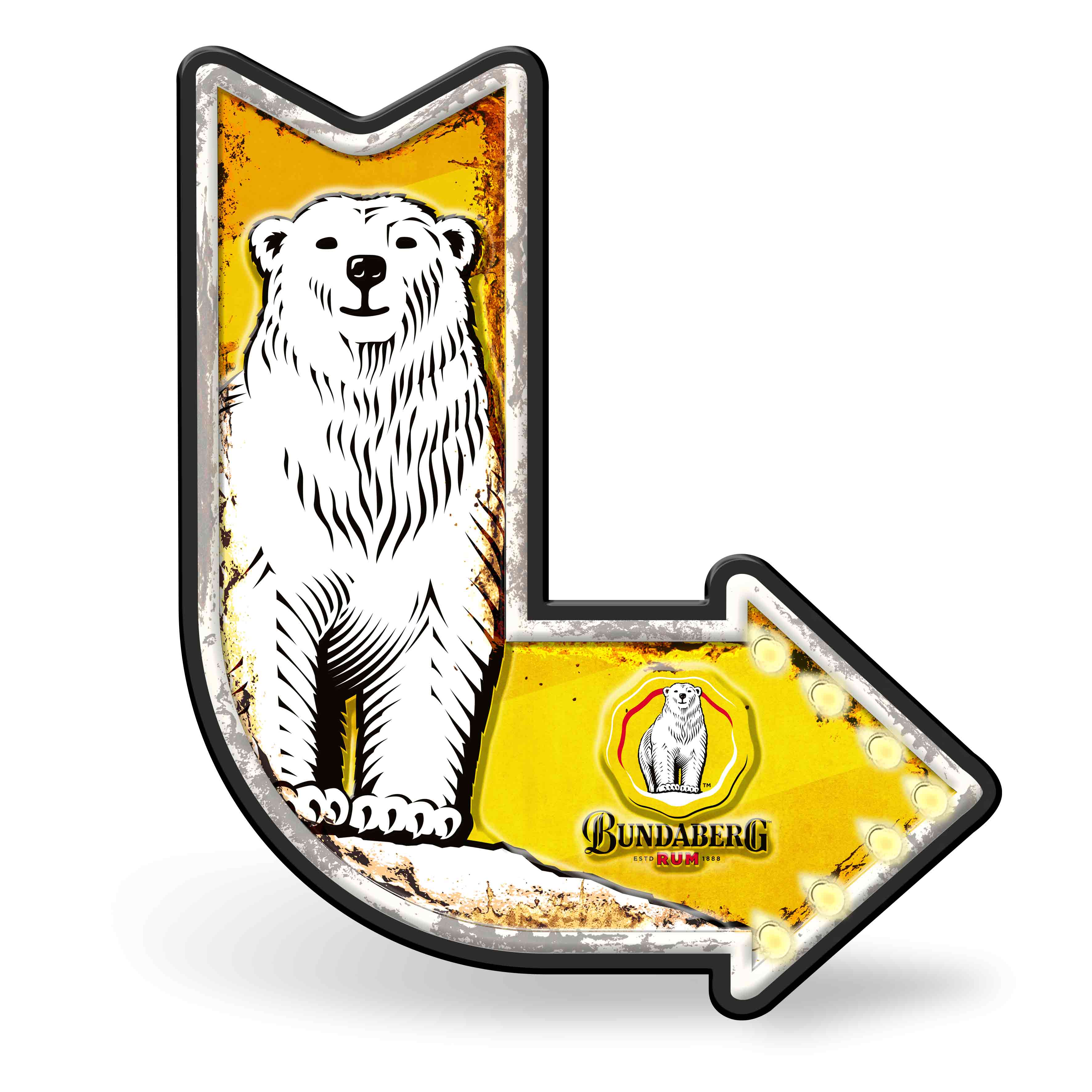 Bundaberg Rum Bear Light Up Tin Sign – Licensing Essentials