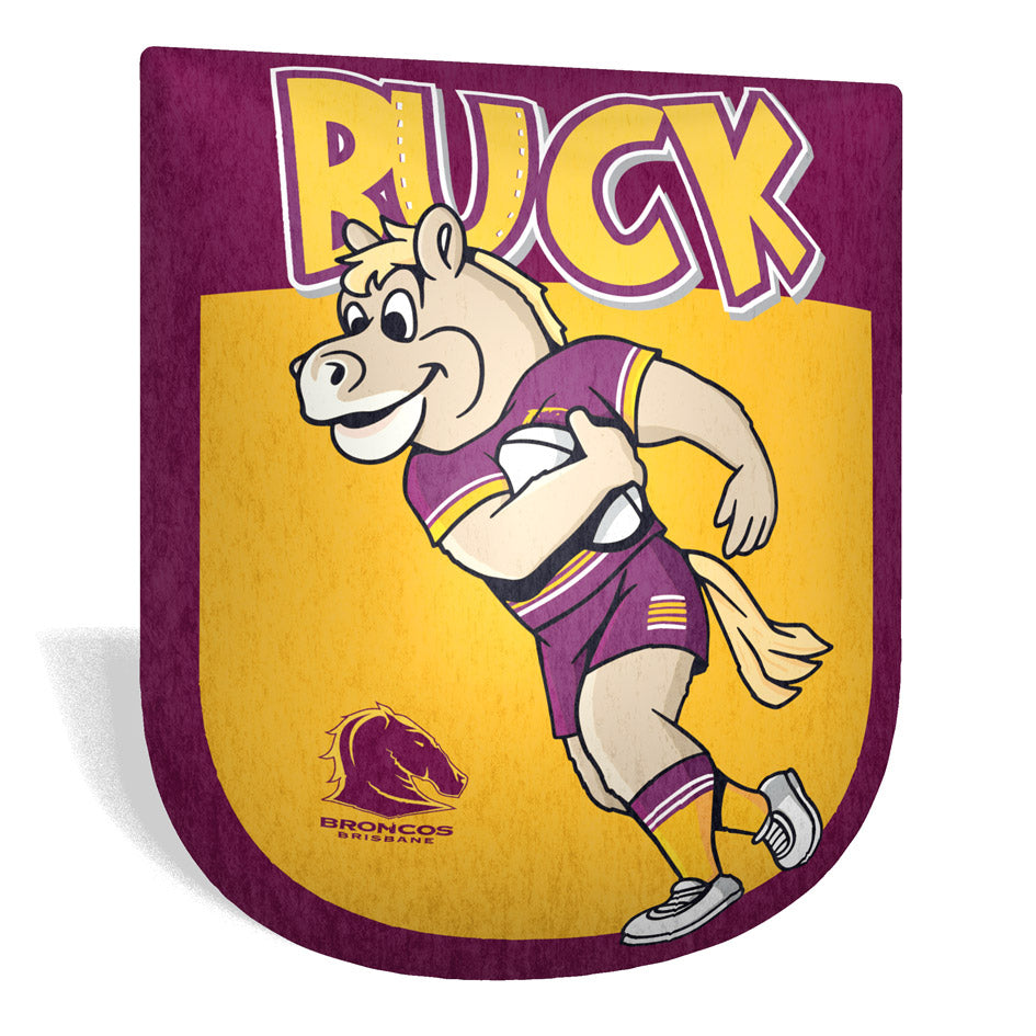 Brisbane Broncos Mascot Shaped Cushion – Licensing Essentials