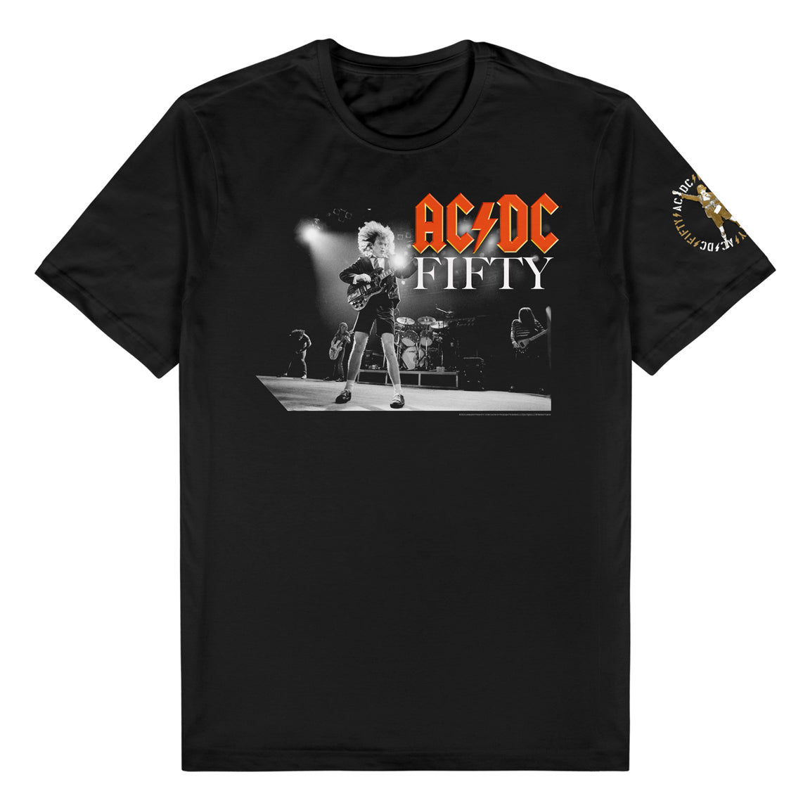 Ac/Dc 50 Years Of Angus Tee – Licensing Essentials