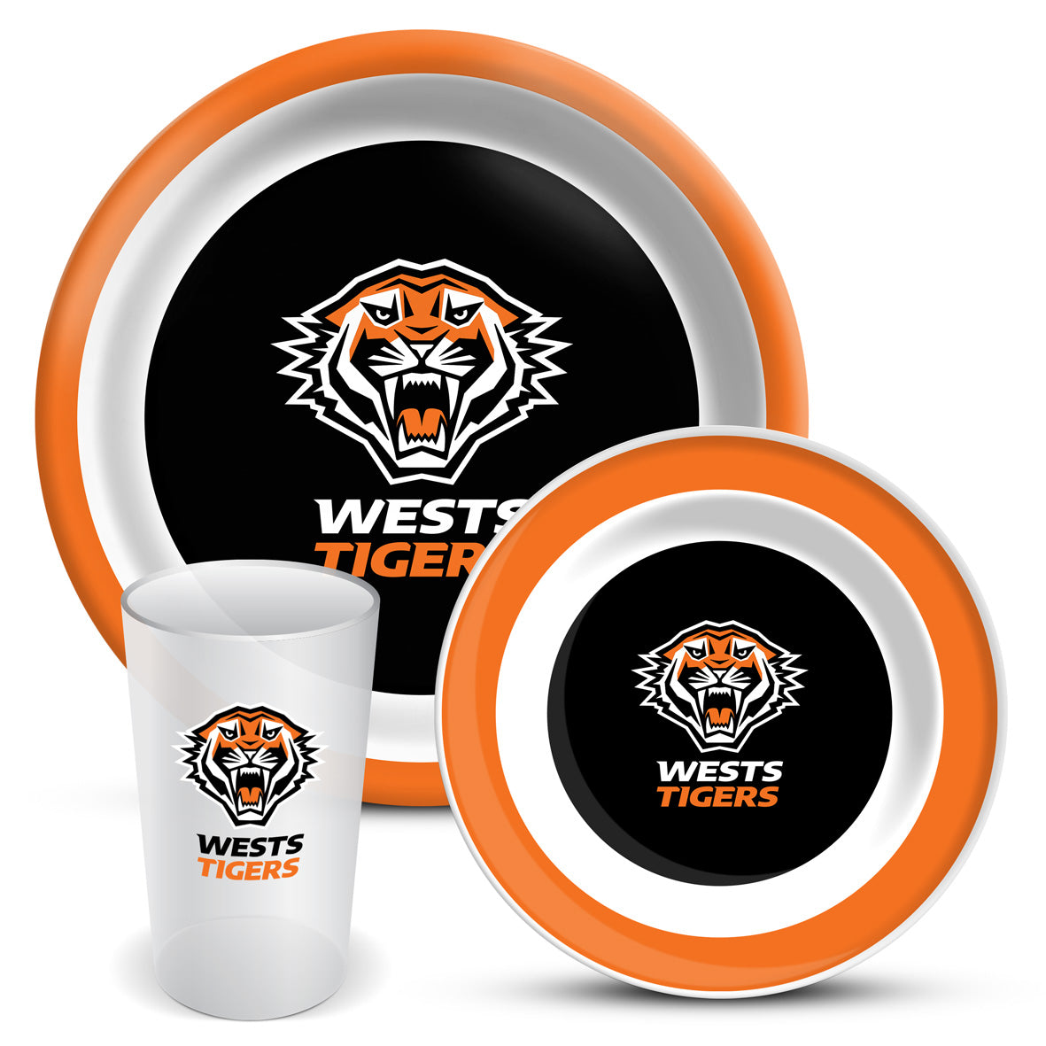 Wests Tigers 3 Piece Dinner Set – Licensing Essentials