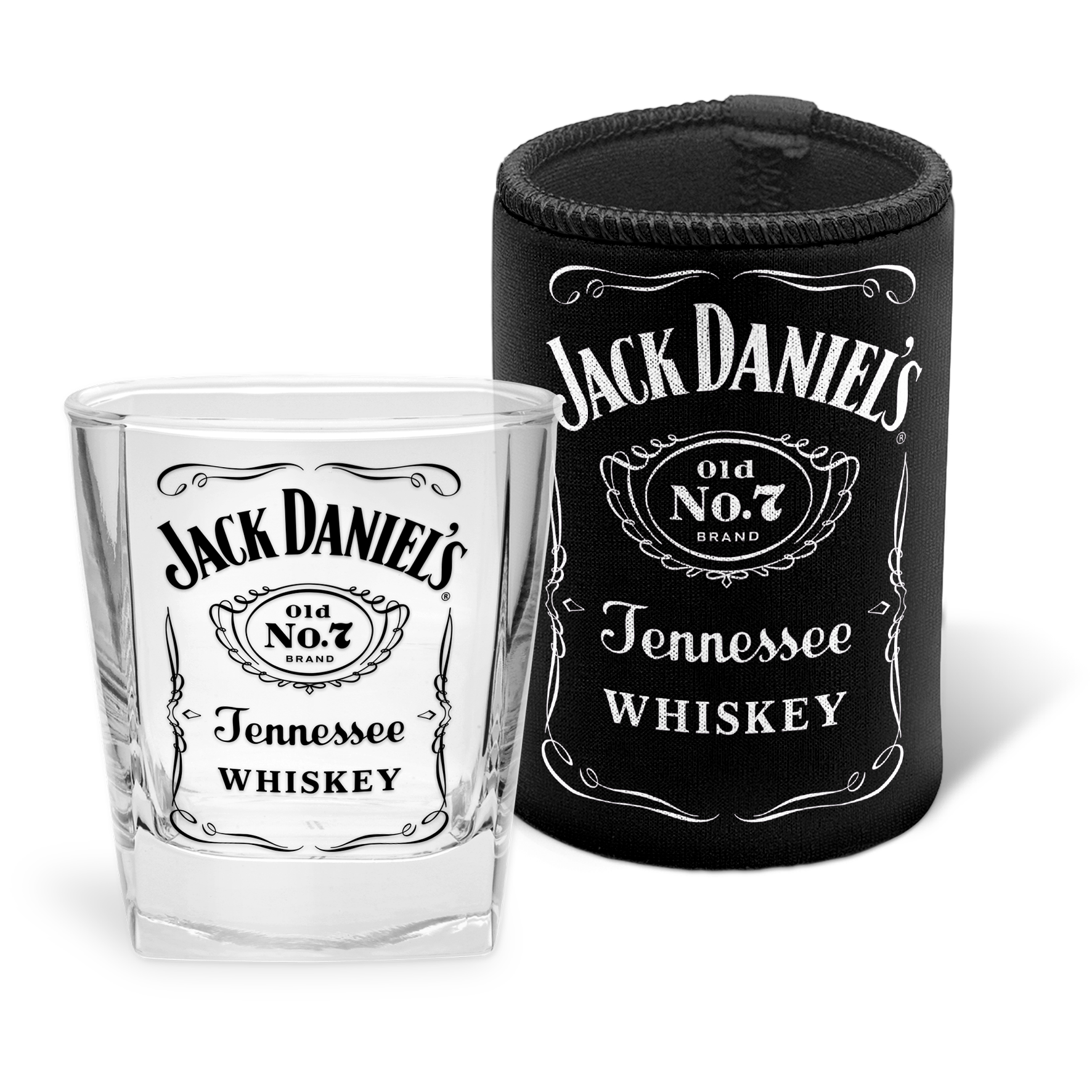 Jack Daniel Spirit Glass And Can Cooler Pack – Licensing Essentials