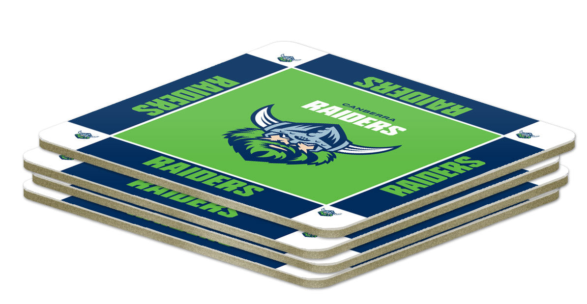 Canberra Raiders 4 Pack Coaster – Licensing Essentials