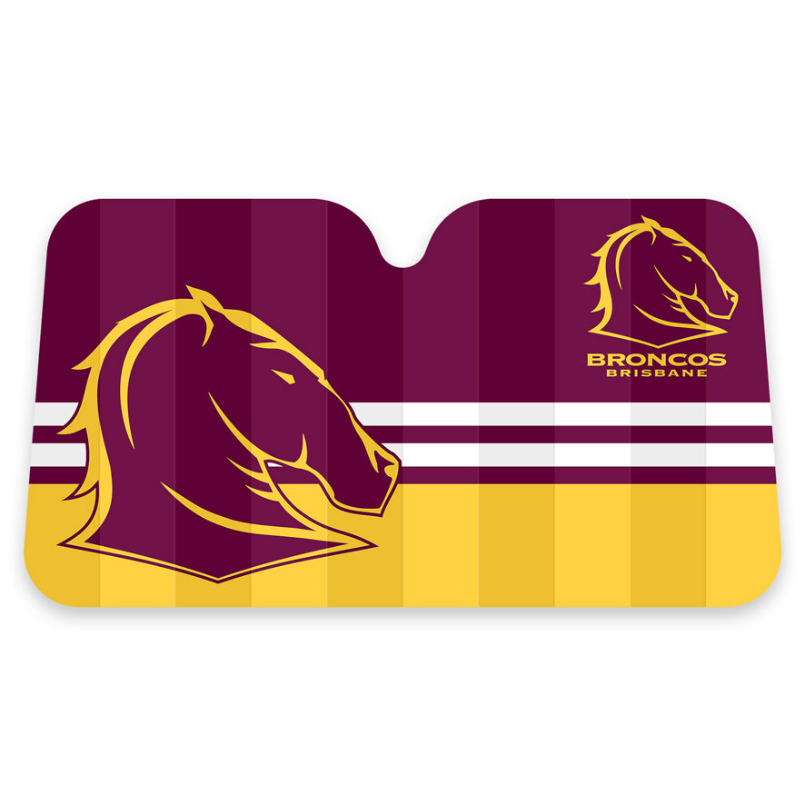 Brisbane Broncos Car Windscreen Sunshade – Licensing Essentials