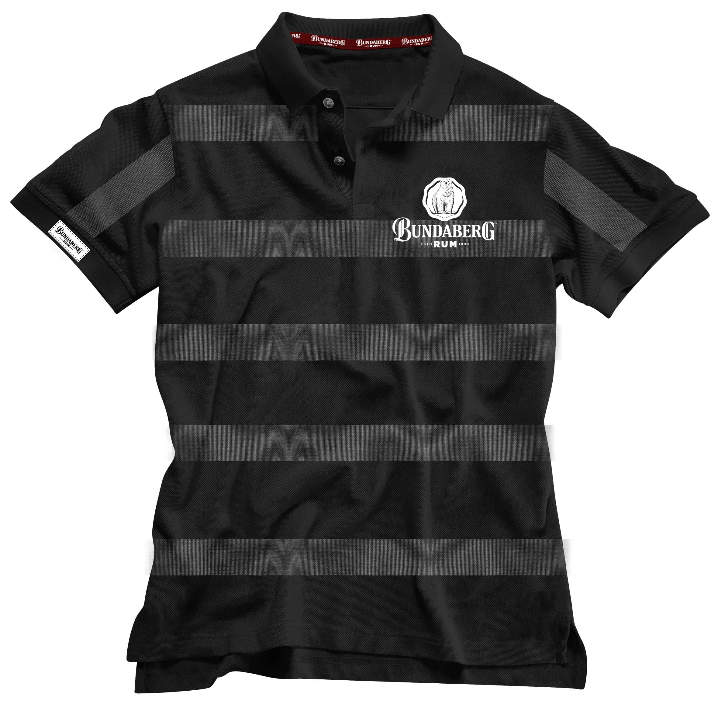 Bundaberg Rum Black Stripe Polo – Licensing Essentials