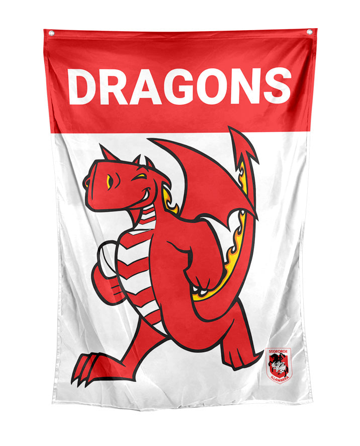 Dragons Mascot Wall Flag – Licensing Essentials