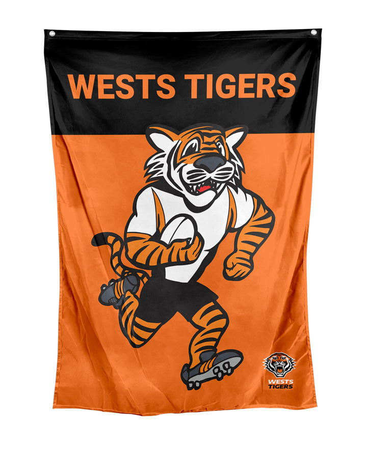 Wests Tigers Mascot Wall Flag – Licensing Essentials