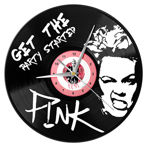 Pink Get The Party Started Vinyl Clock – Licensing Essentials