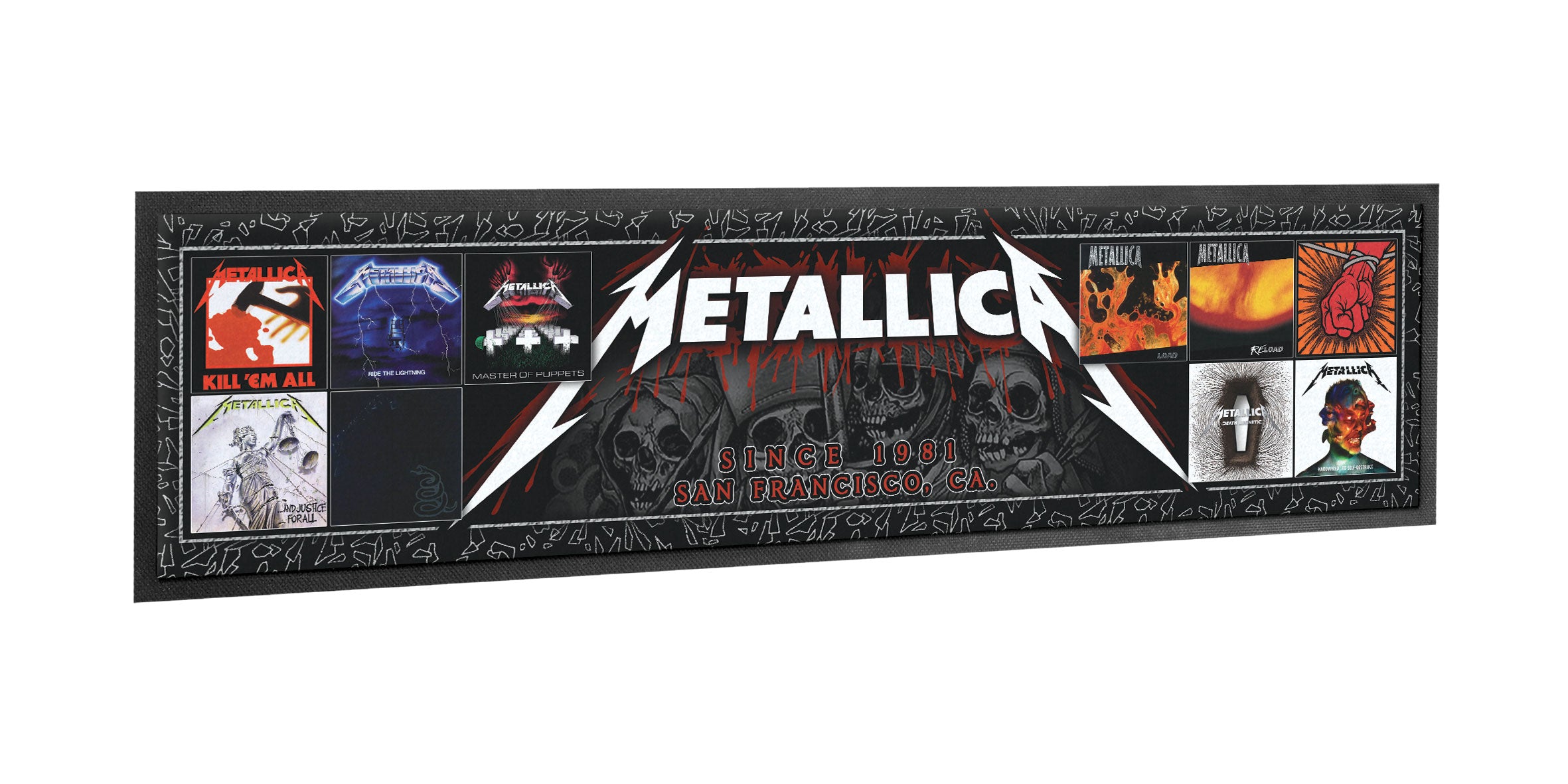 Metallica Albums Bar Runner – Licensing Essentials