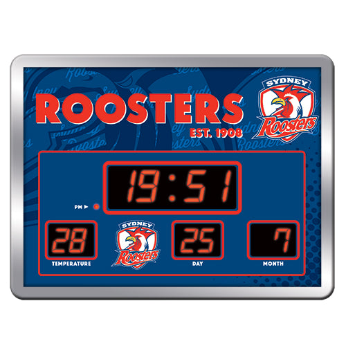 Sydney Roosters Led Scoreboard Clock – Licensing Essentials
