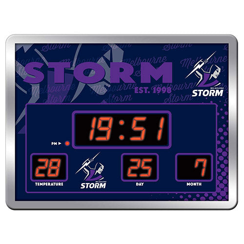 Melbourne Storm Led Scoreboard Clock – Licensing Essentials