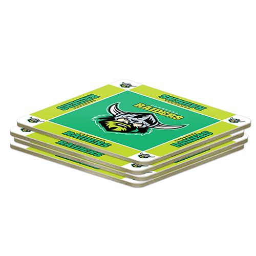Canberra Raiders 4 Pack Coaster – Licensing Essentials