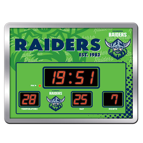 Canberra Raiders LED Scoreboard Clock – Licensing Essentials